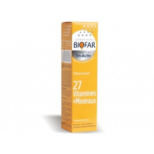 Buy Biofar Effervescent Tri-Activ 27 Vitamines & Minerals 90g ...