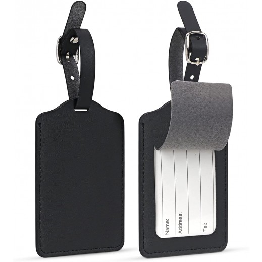 Buy Pu Leather Luggage Tag Assorted Color - 1 Piece | توصيل Taw9eel.com