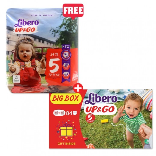 Buy Libero Up & Go Big Box Pants Diapers Size 5 (10 - 14 kg) 84 Pieces ...