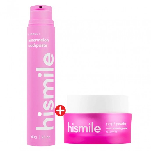 Buy Hismile Teeth Whitening Powder 12 g + Hismile Watermelon Toothpaste ...