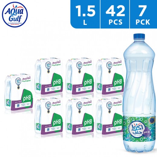 Buy Aqua Gulf Alka Pure Drinking Water 42 x 1.5 L (5 + 2 Free) | توصيل ...
