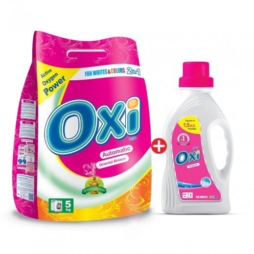 Buy Oxi Powder Detergent With Oriental Breeze Automatic Laundry 5 kg ...