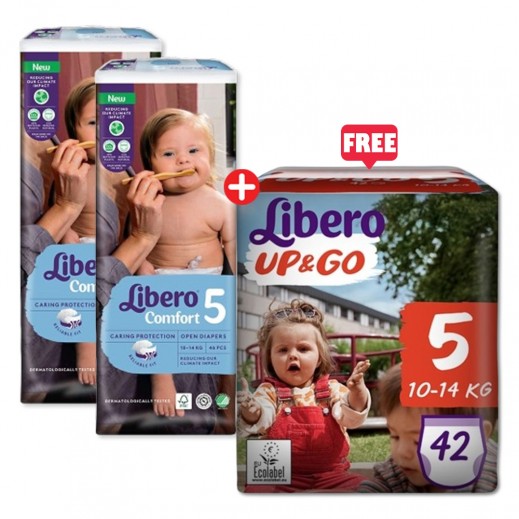 Buy Libero Comfort Diapers Stage 5 (10-14 Kg) 2 ×46 Pieces + Libero ...