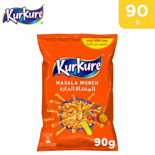 Buy Kurkure Masala Munch Puffed Corn Snack 90 g | توصيل Taw9eel.com