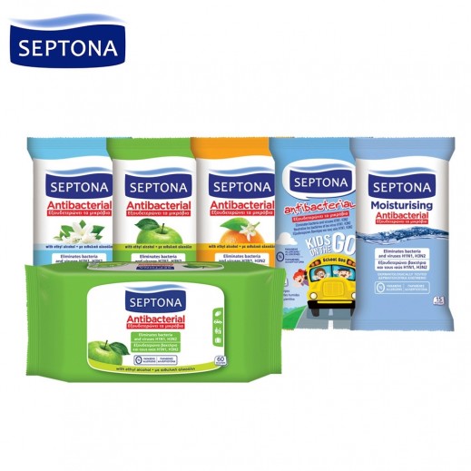 Buy Septona Antibacterial Wipes Bundle Offer | توصيل Taw9eel.com