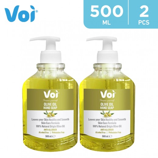 Buy Voi Premium Olive Oil Extract Hand Soap 2 x 500 ml | توصيل Taw9eel.com