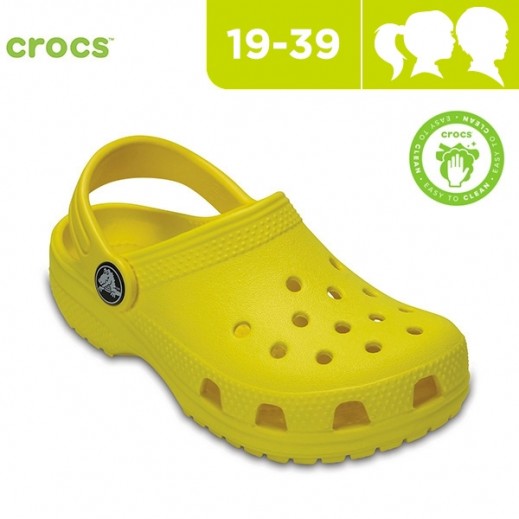 Buy Crocs Kid's Classic Clog Lemon | توصيل Taw9eel.com