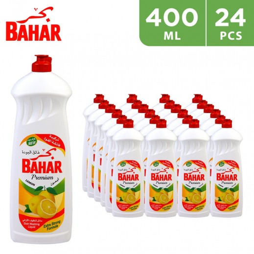 Buy Bahar Premium Lemon Liquid Dish Wash 24 × 400 ml | توصيل Taw9eel.com