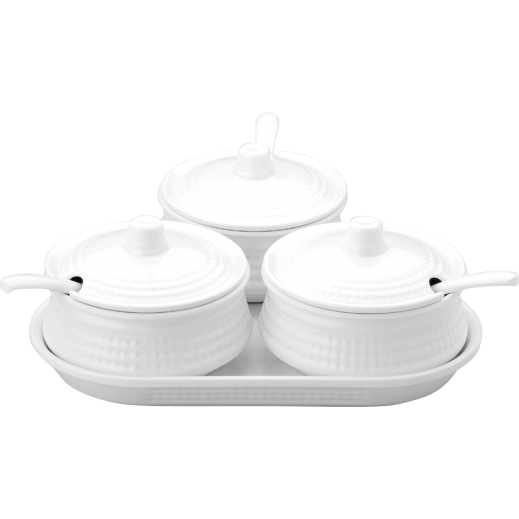 Buy Hamilton Melamine Container With Lid White 30 x 30 x 15 cm - 10 ...