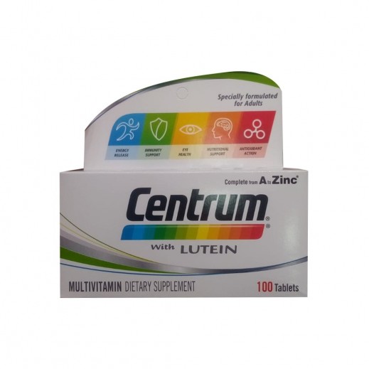 Buy Centrum Lutein 100 Tablets - delivered by Pharmazone Pharmacy ...