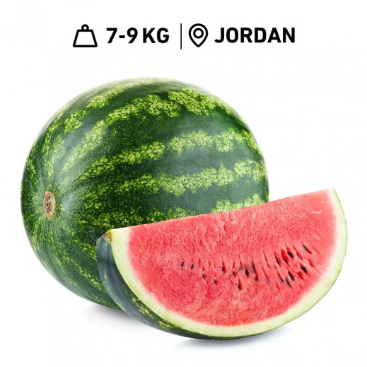 Buy Fresh Jordanian Watermelon (7 - 9 kg Approx) - delivered by Taw9eel Fast | توصيل Taw9eel.com