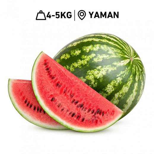 Buy Fresh Yemeni Watermelon (4 - 5 kg Approx.) | توصيل Taw9eel.com