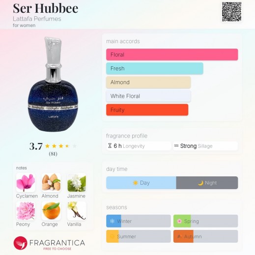 Buy Lattafa Ser Hubbee EDP For Unisex 100Ml | توصيل Taw9eel.com