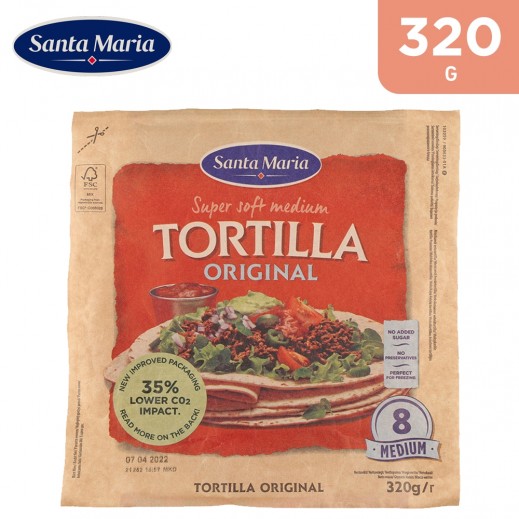 Buy Santa Maria Original Medium Tortilla 320 g | توصيل Taw9eel.com