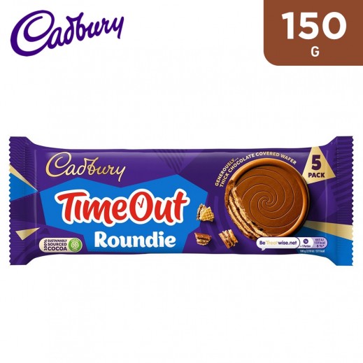 Buy Cadbury Timeout Roundie Chocolate Covered Wafers 150 g | توصيل ...