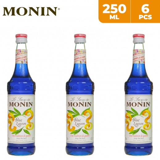 Buy Monin Blue Lagoon Syrup 6 x 250 ml | توصيل Taw9eel.com