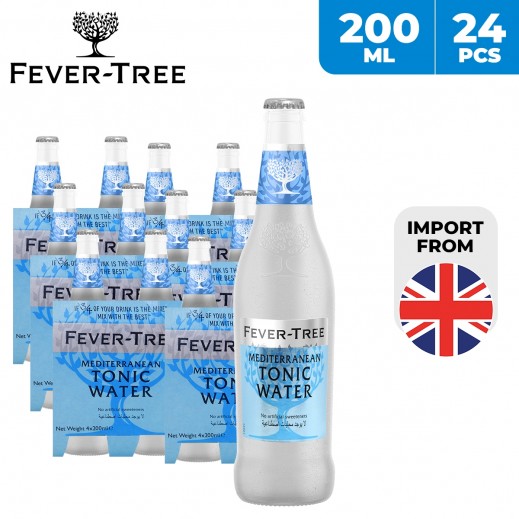 Buy Fever Tree Mediterranean Tonic Water 24 x 200 ml | توصيل Taw9eel.com