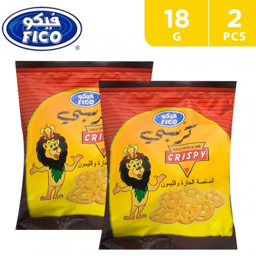 Buy Fico Crispy Chilli Salsa & Lime Snacks 2 X 18 g | توصيل Taw9eel.com