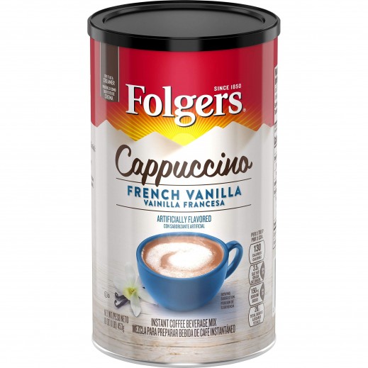Buy Folgers Vanilla Cappuccino French Instant Coffee 453 g | توصيل ...