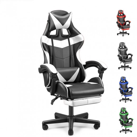 Buy Black Bull Gaming Chair With Foot Rest | توصيل Taw9eel.com