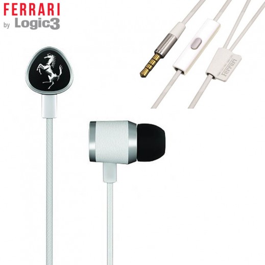 Ferrari Cavallino Earphone - White | توصيل Taw9eel.com