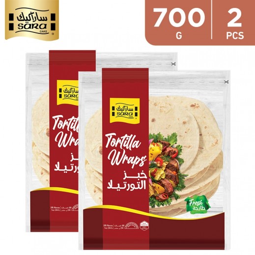 Buy Sara Cake Tortilla 8 Pieces - 2 x 700 g | توصيل Taw9eel.com