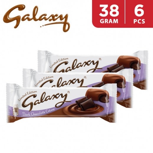 Buy Galaxy Dark Choco Cream 6 x 38 g | توصيل Taw9eel.com