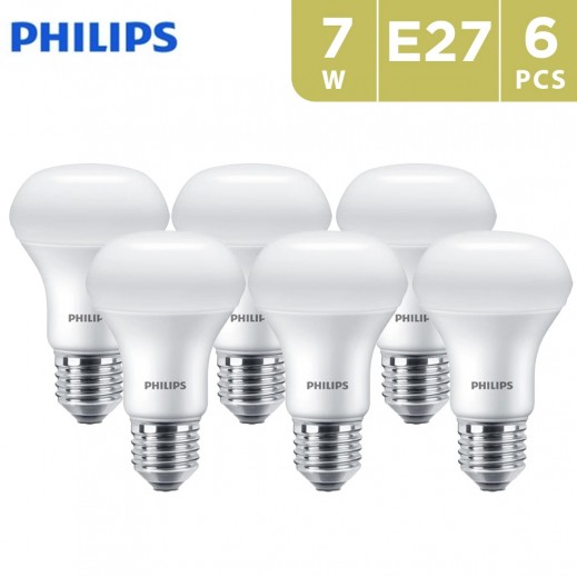 Buy ESS LED 7W E27 6500K 230V R63 – Cool Daylight (6 Pieces) | توصيل Taw9eel.com
