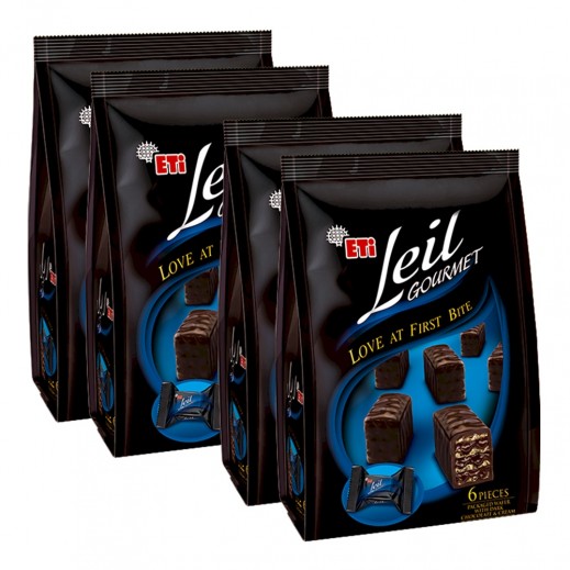 Buy Eti Leil Gourmet Love At First Bite Dark Chocolate Wafer 4 x 112g ...