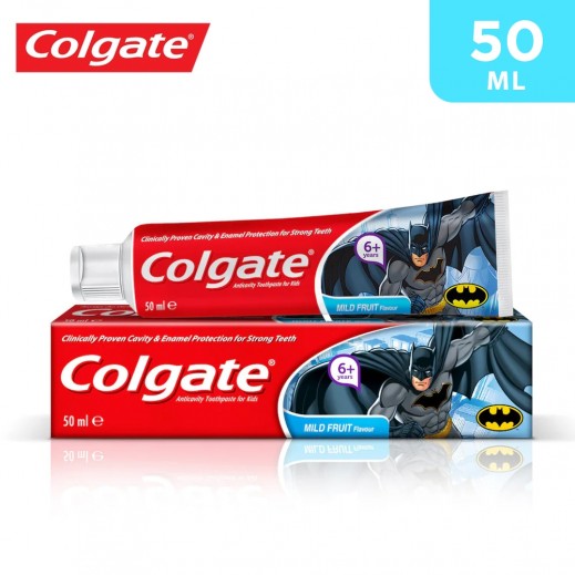 Buy Colgate Kids Toothpaste Boys Fluoride 6+ Batman 50 ml | توصيل ...