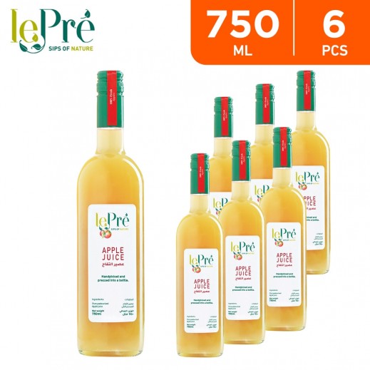 Buy Le Pre Apple Juice Bottle 6×750 ml | توصيل Taw9eel.com