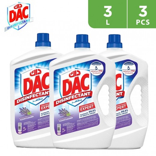 Buy DAC Super Disinfection Liquid Lavender 3 x 3 L | توصيل Taw9eel.com