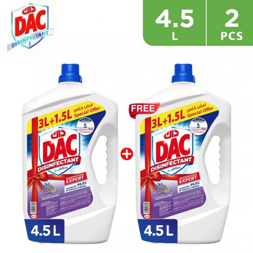 Buy DAC Disinfectant Lavender-Scented Floor Cleaner 4.5 L (1 + 1 Free ...