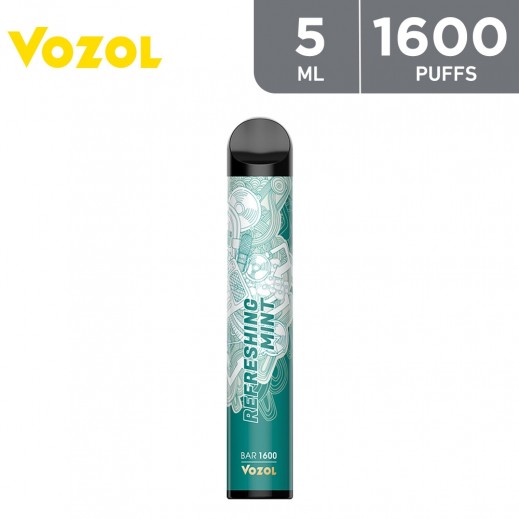 Buy Vozol Bar - Vape 5% Nicotine Refreshing Mint 5 ml - 1600 Puffs ...