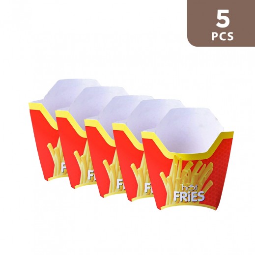 Buy Hotpack Printed Paper French Fries Pouch Small 5 Pieces | توصيل ...
