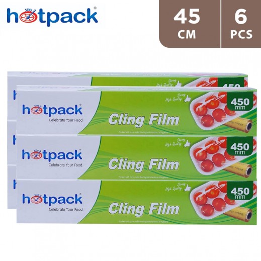 Buy Hotpack Cling Film 45 CM - 6 Pieces | توصيل Taw9eel.com