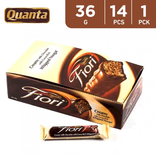 Buy Quanta Fiori Whipped Nougat Creamy Milk Chocolate Bars 36 g (12+2 ...