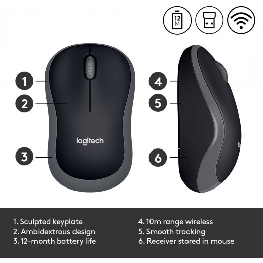 Buy Logitech Wireless Optical Mouse | توصيل Taw9eel.com