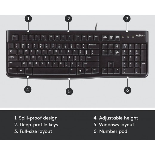 Buy Logitech USB Keyboard | توصيل Taw9eel.com
