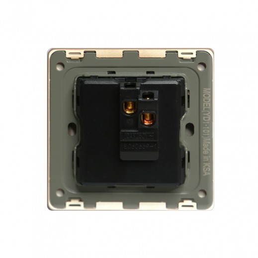 Buy Yadian 1 Gang 1 Way Switch Piano Gold | توصيل Taw9eel.com