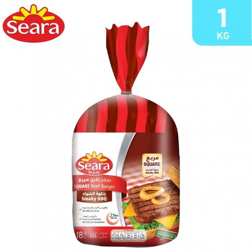 Buy Seara Square BBQ Beef burger 1Kg | توصيل Taw9eel.com