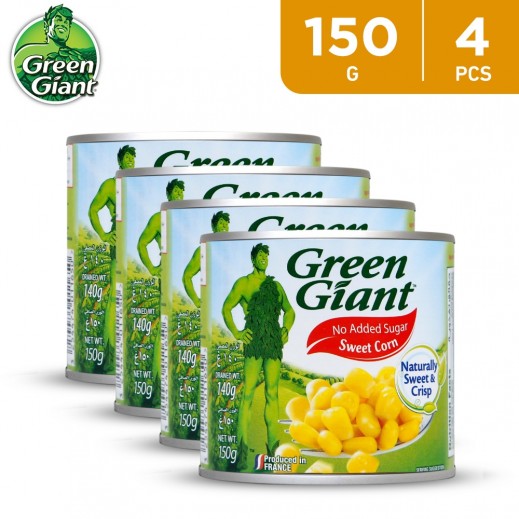 Buy Green Giant No Added Sugar Sweet Corn 4 x 150 g | توصيل Taw9eel.com