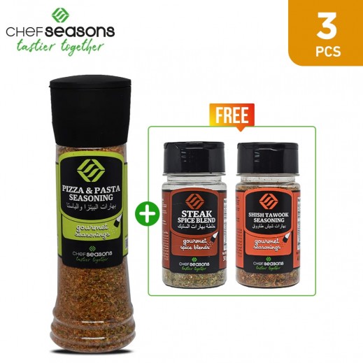 Buy Chef Seasons Pizza & Pasta Seasoning + Free Steak Spice Blend ...