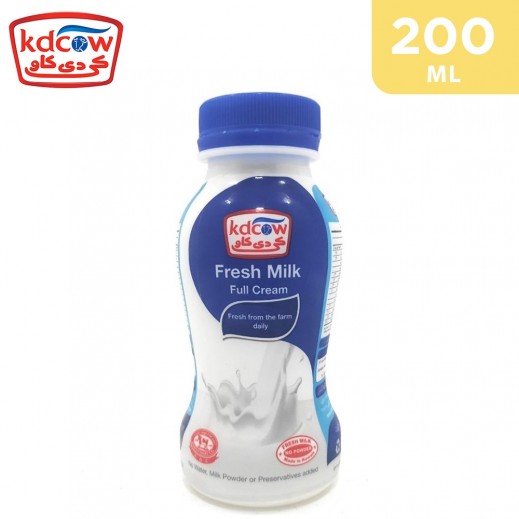 Buy Kdcow Fresh Full Cream Milk 200 ml | توصيل Taw9eel.com