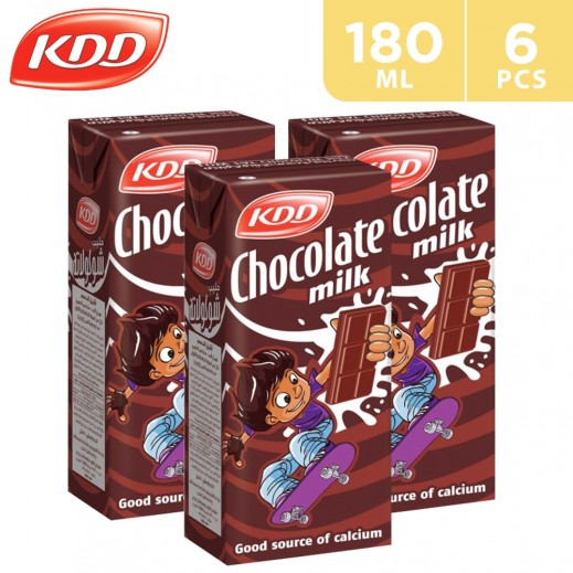 Buy KDD Chocolate Milk 6 x 180 ml - delivered by Taw9eel Fast | توصيل ...