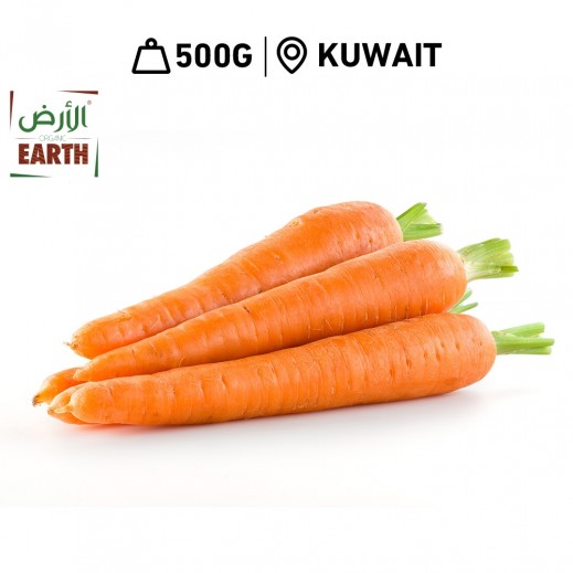 Buy Earth Organic Fresh Carrot Tray 500 g | توصيل Taw9eel.com