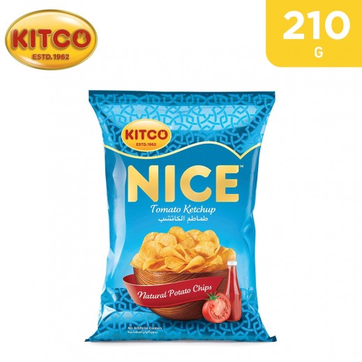 Buy Kitco Nice Tomato Ketchup Natural Potato Chips 210 g - delivered by ...