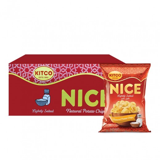 Buy Kitco Nice Salted Natural Potato Chips 20 x 22 g | توصيل Taw9eel.com