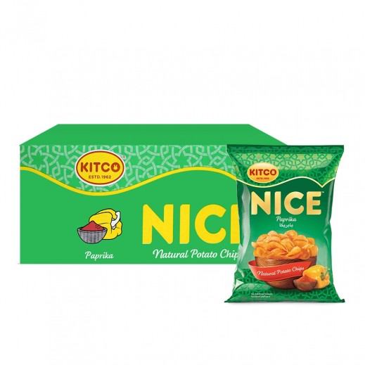 Buy Kitco Nice Paprika Natural Potato Chips 20 x 22 g - delivered by ...