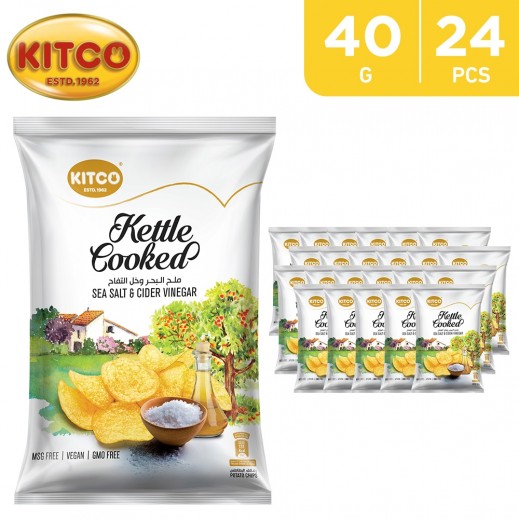 Buy Kitco Vegan Kettle Cooked Sea Salt & Cider Vinegar Potato Chips 24 ...
